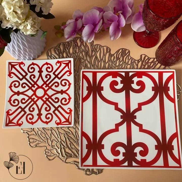 Kokai 2pc Square plate | Lazada PH