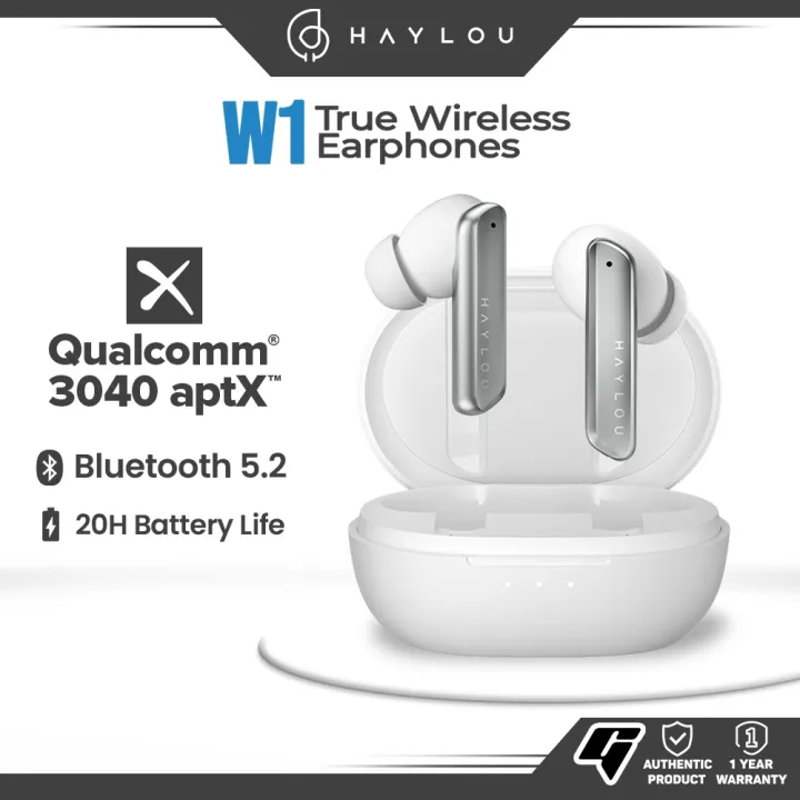 Haylou W1 True Wireless Earphones In-Ear Bluetooth 5.2 Qualcomm aptX ...