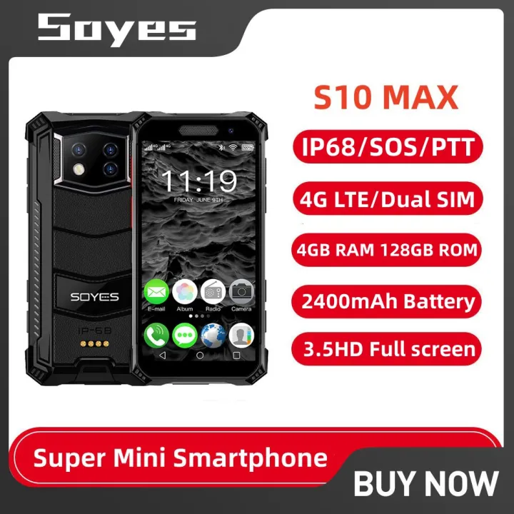 Soyes S10 MAX 4G LTE Octa Core สมาร์ทโฟนจดจำใบหน้า 3.5 นิ้ว 4GB RAM ...