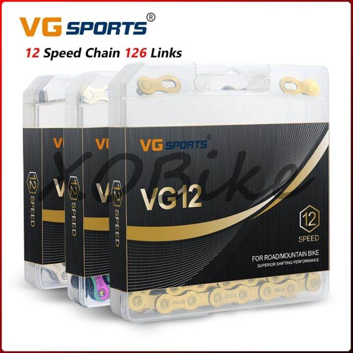 VG Sports 12 Speed Chain 12s Bike Chain 126 Links For Mountain Bike ...