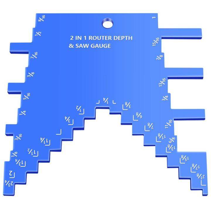 Saw Depth Gauge 2 In 1 Aluminium Alloy Step Depth Gauge High Precision ...