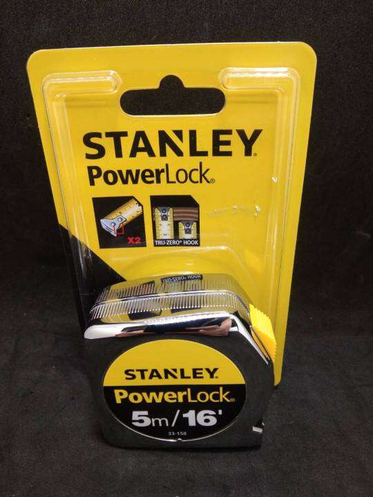 ตลับเมตร STANLEY POWER LOCK 5 เมตร 33-158 (076174331585 ) | Lazada.co.th