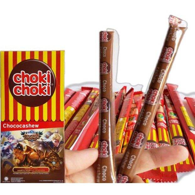 【T9hinyCP】CHOKI CHOKI CHOCOCASHEW ONE BOX 20pcs X 10G INDONESIA SNACKS ...
