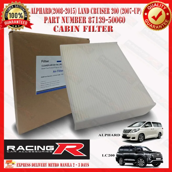 Cabin Filter ( 87139-50060 ) Fitted for Toyota Alphard (2008 - 2015 ...
