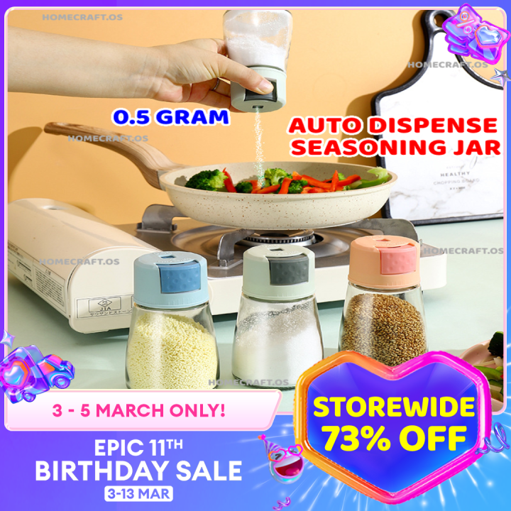 Auto Salt Dispenser Auto Seasoning Bottle Auto Perisa Botol Garam Auto ...
