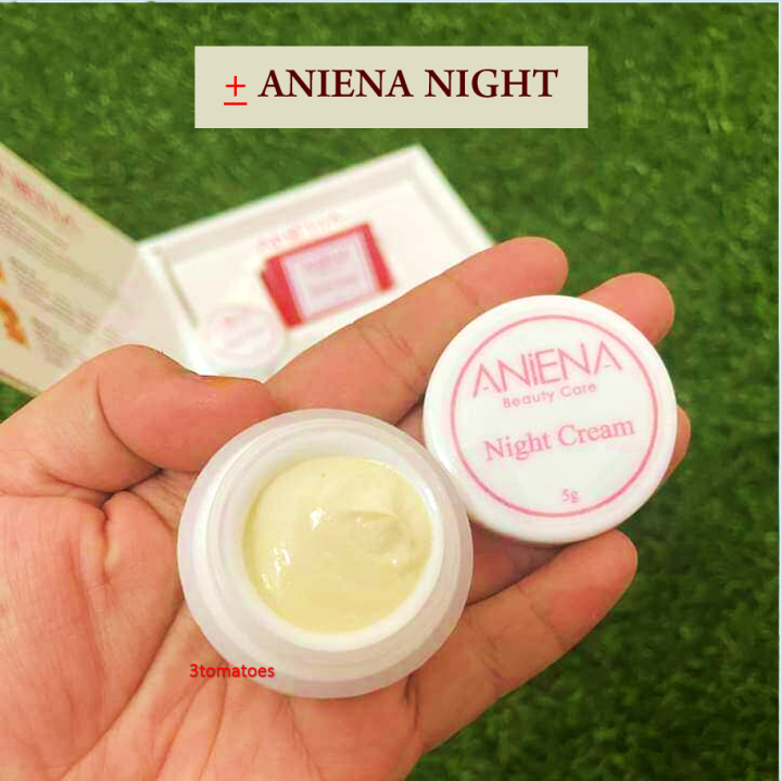 KRIM MALAM ( NIGHT ) ANIENA BEAUTY CARE - BEKAS PUTIH BUKA DARI SET 3 ...