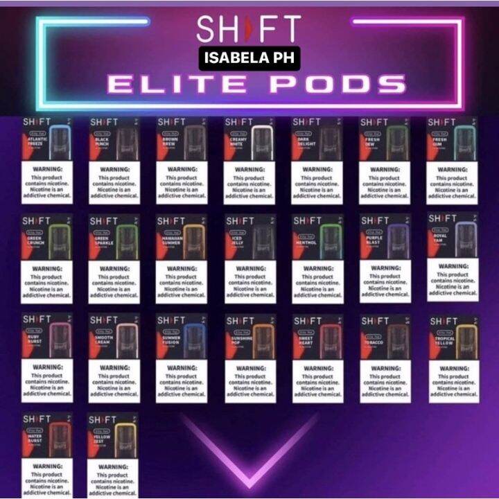 SHIFT (ELITE) PODS 3 NICOTINE FOR ONLY 200 PESOS!!! | Lazada PH