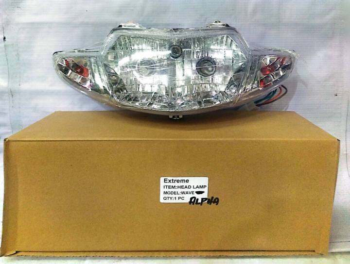 HEADLIGHT ASSEMBLY EXTREME WAVE110-ALPHA | Lazada PH