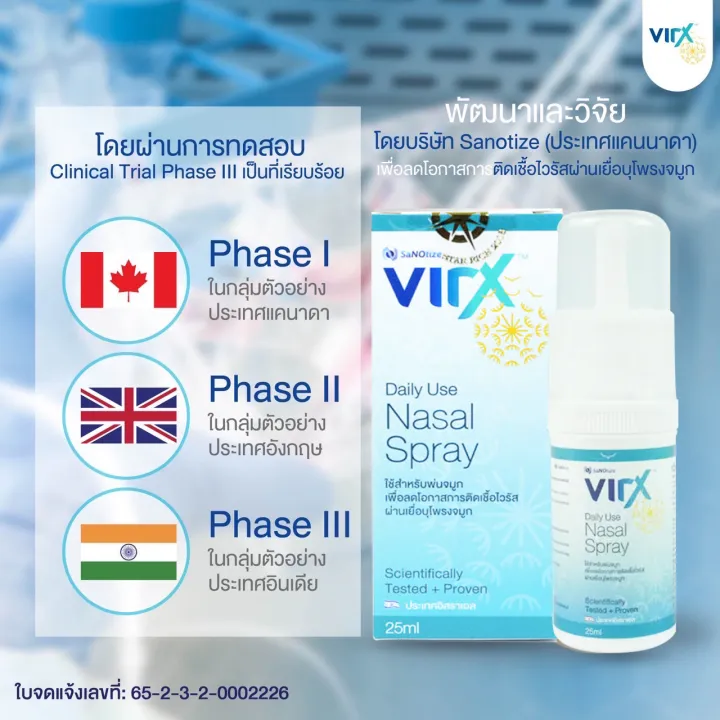 ล็อตใหม่ล่าสุด !! สเปรย์พ่นจมูก Virx Nasal Spray หมดอายุปี 05/2023 ...