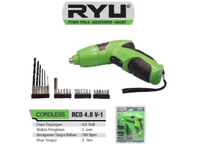 Tekiro Ryu Cordless Drill Screwdriver Atau Mesin Bor Tanpa Kebel ...