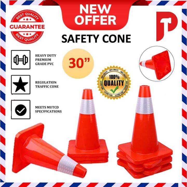 Local Heavy Duty Safety Cone 30” Traffic Warning Cone | Lazada