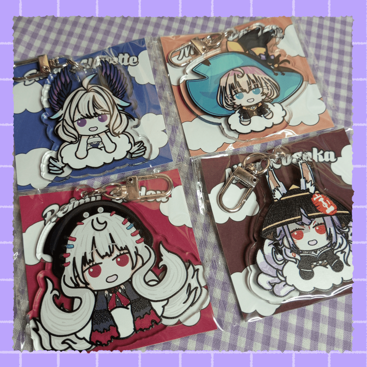 Vtuber Nijisanji EN Ethyria Acrylic Keychains [Reimu Endou, Enna ...