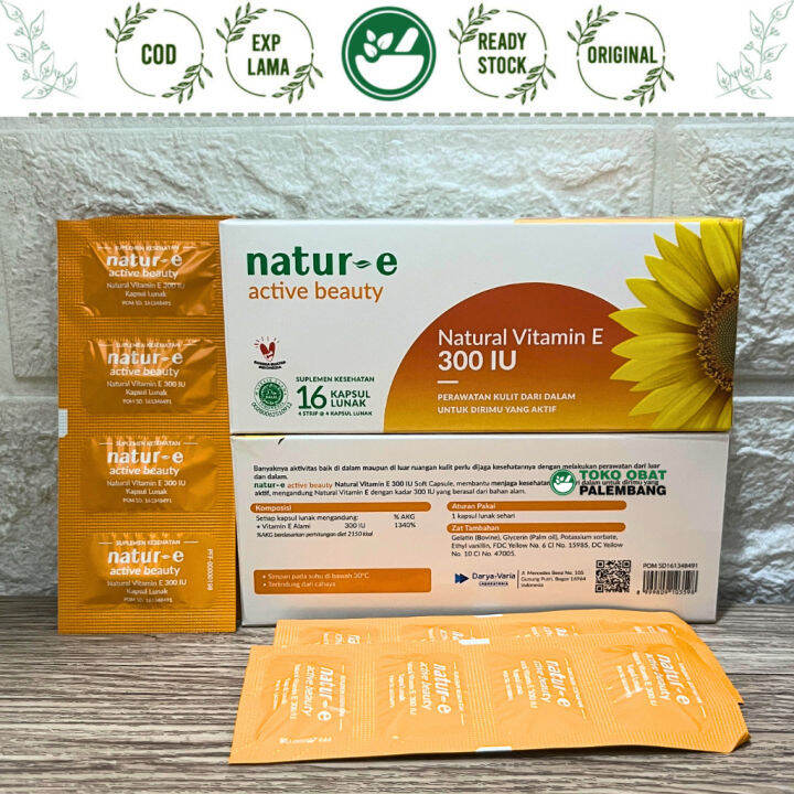 Natur -E 300 IU 16 kapsul ACTIVE BEAUTY Daily Nourishing Natural ...