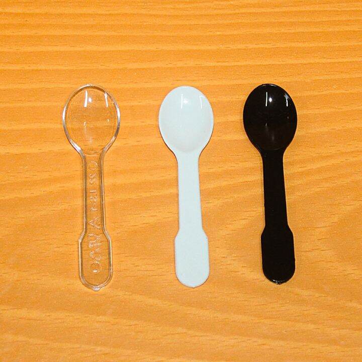Sendok Pudding Mini / Sendok Desert / Sendok Plastik Kecil (LS 1) / ISI ...