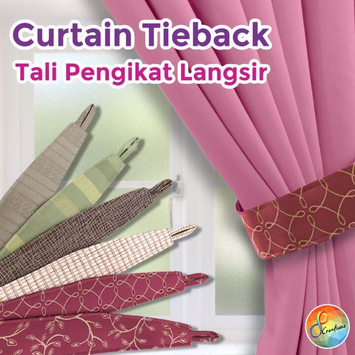 Curtain Tieback Tali Pengikat Langsir Pelbagai Saiz Ready Stock 窗帘绑带 ...
