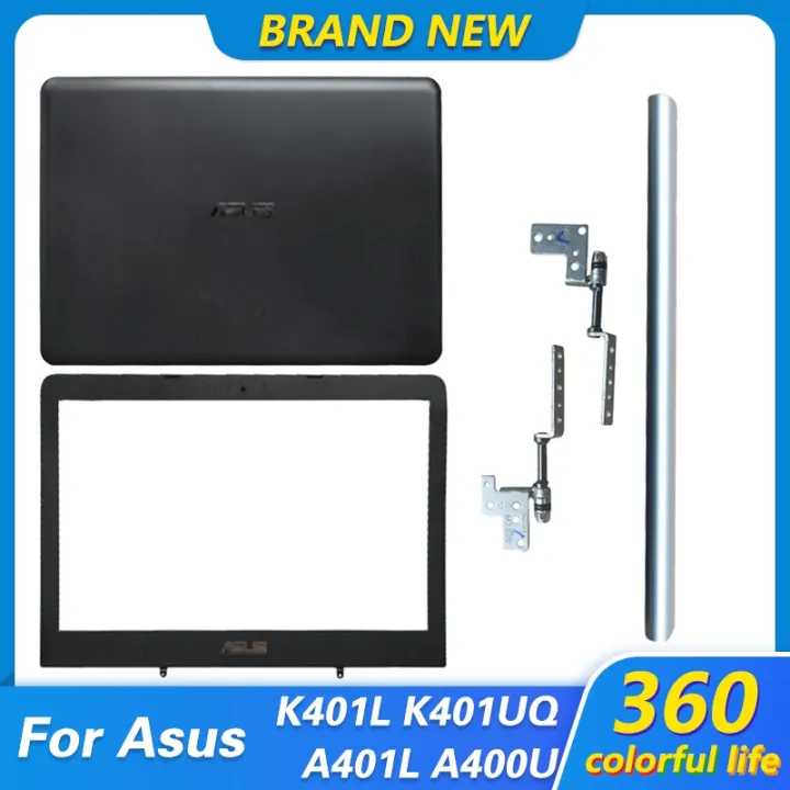 กรณีใหม่หน้าจอ Bezel สำหรับ ASUS K401 K401Q A401L K401L A401LB5200 K401LB LCD ปกหลังด้านหน้า ...
