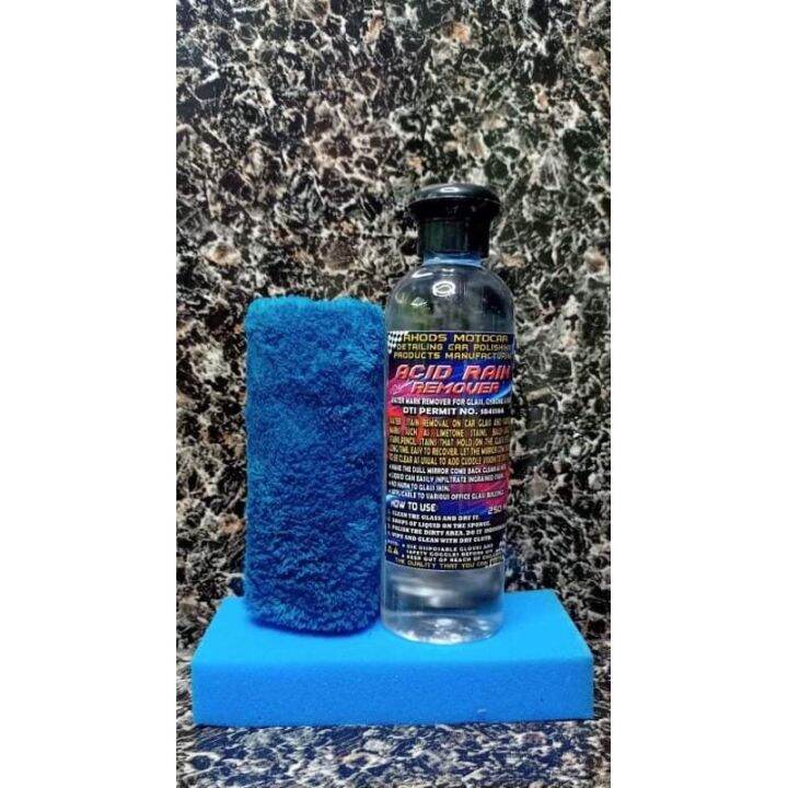 Acid Rain Remover Original w/ free Sponge & FiberCloth 250ml durable ...
