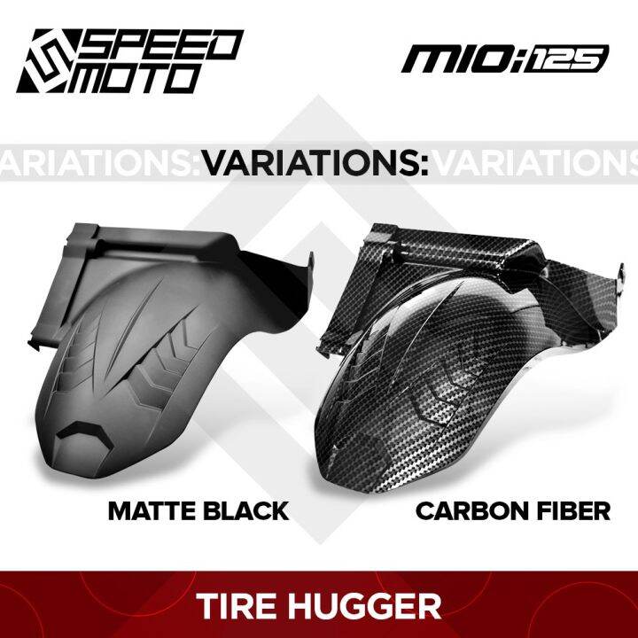 SPEEDMOTO TIRE HUGGER FOR MIO I 125 CARBON AND MATTE BLACK T-5447 ...
