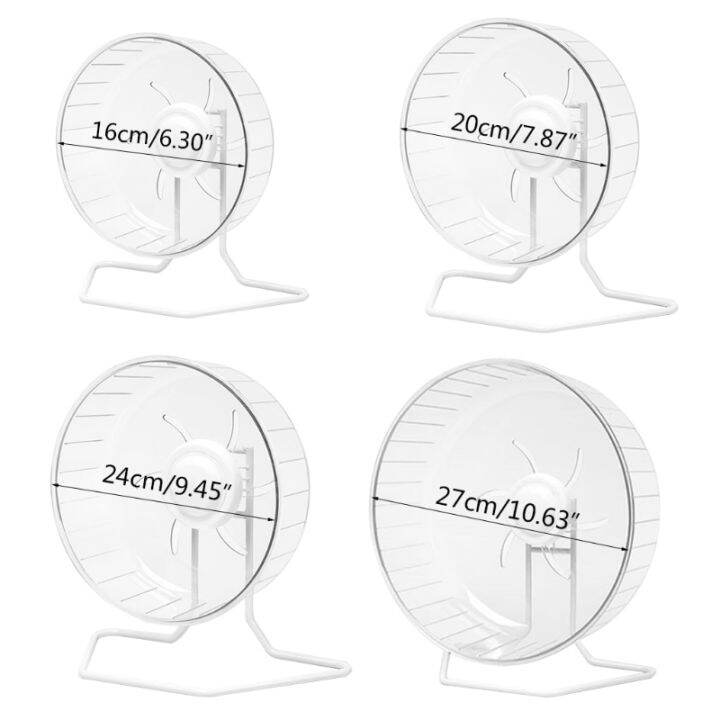 Silent Hamster Exercise Wheels With Metal Stand Quiet Spinner Plastic Running Wheel For Small ...