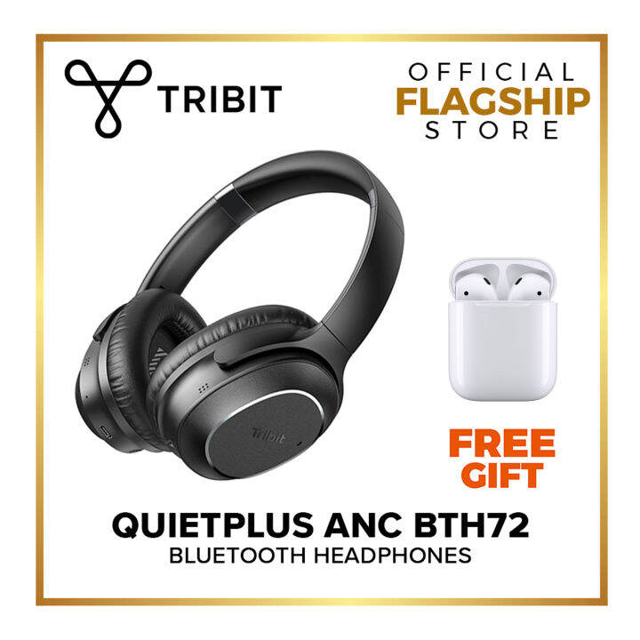 Tribit QuietPlus 72 Bluetooth Wireless Over The Ear Headphones With ...