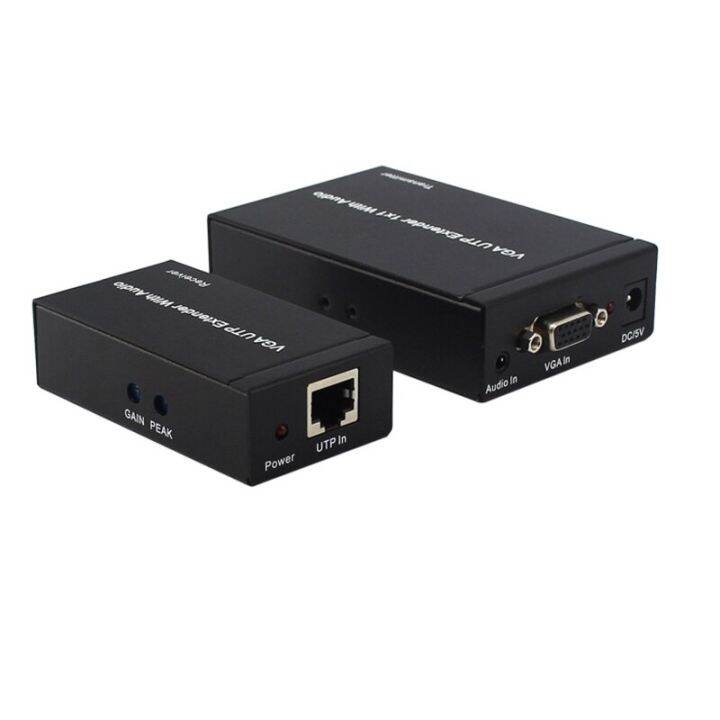 Up to 300M VGA extender over cat5e/6 RJ45 Ethernet cables audio&video ...