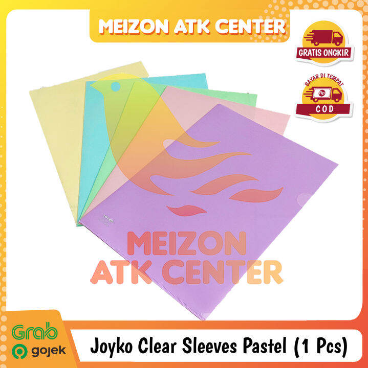 JOYKO MAP L Plastik Bening Clear Sleeves CS-11 F4 Pastel Color [1 PCS ...