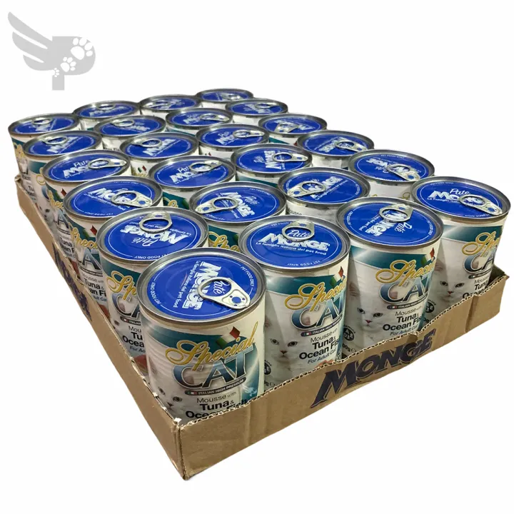 Monge Special Cat in Mousse with Tuna & Ocean Fish 400g x 24 cans ...