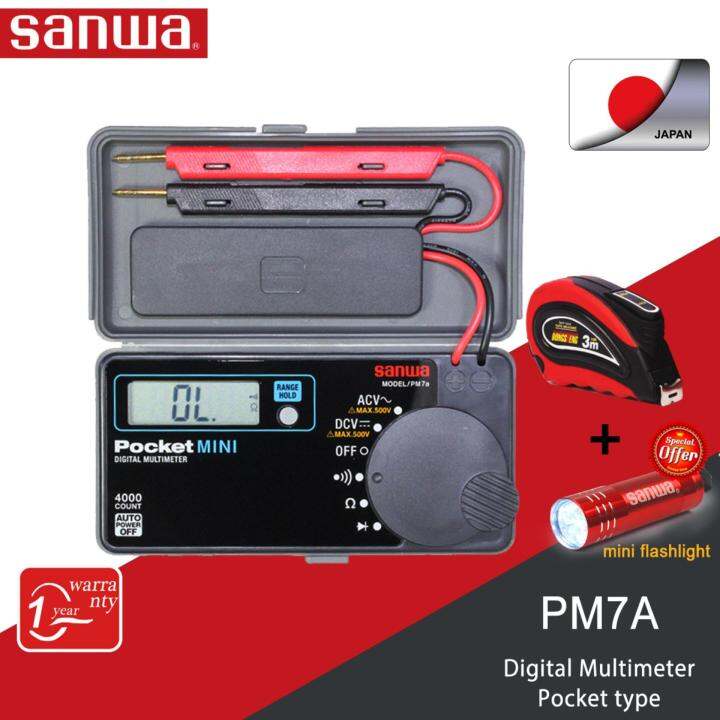 Sanwa PM7a Digital Multimeters / Pocket Type, Autoranging Digital ...
