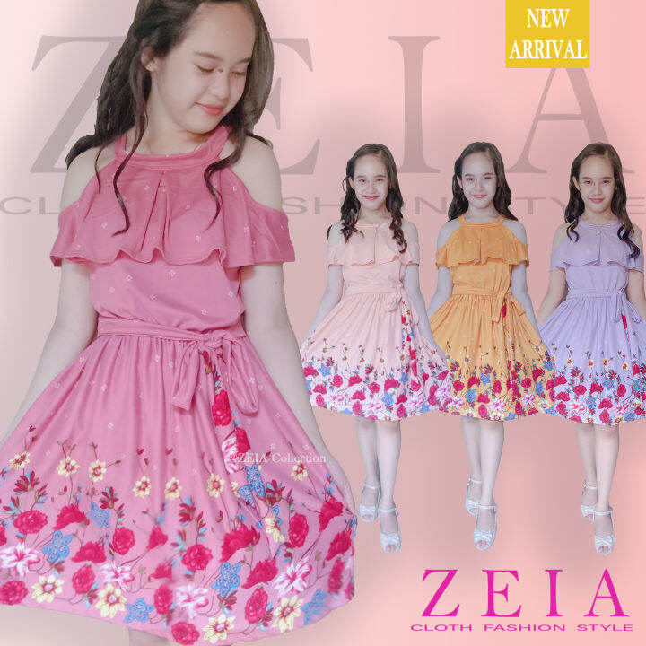 ZEIA BAKUNA KIDS DRESS IN COTTON SPAN FABRIC SENEPA PRINTS | Lazada PH