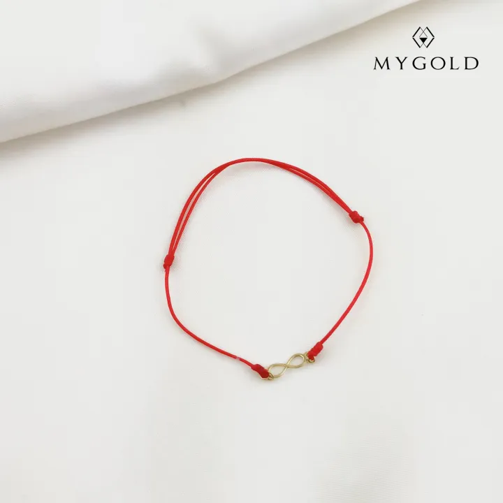 Red String Bracelet with 14K Italian Gold Pawnable Pendant Collection ...