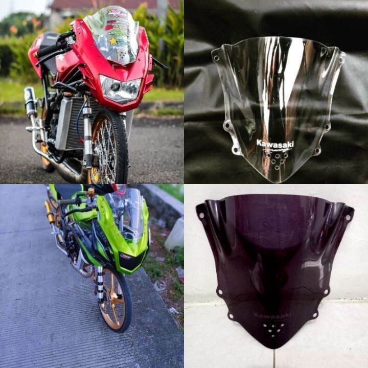 Akai Racing Store - Visor Ninja 150 RR New Model Jenong Warna Smoke ...