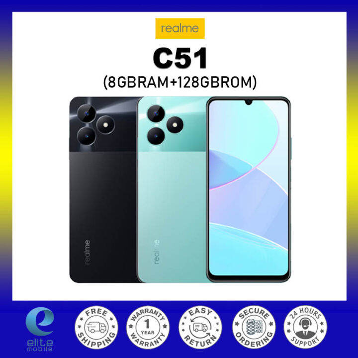Realme C51 (4GB RAM+128GB ROM) 33W SUPERVOOC Charge 5000mAh Massive ...