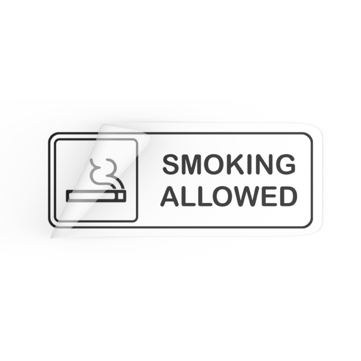 smoking area sticker sign - smoking allowed - smoking area icon sticker ...