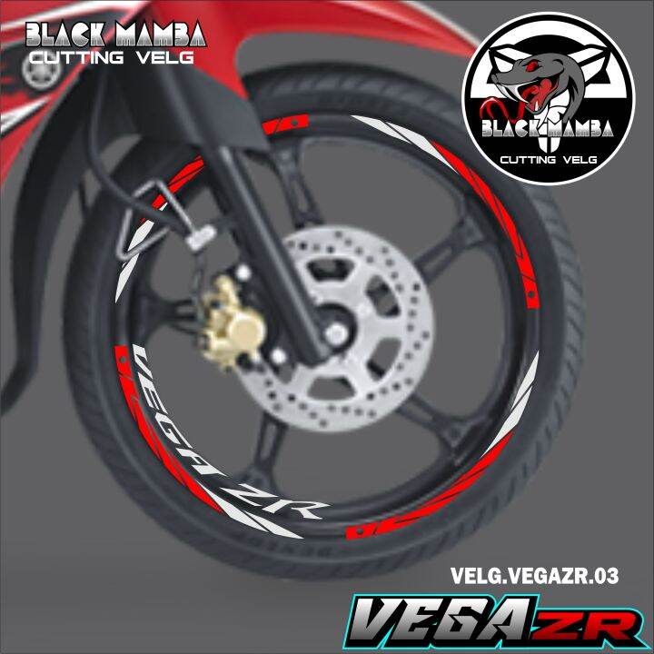 (COD) CUTTING STICKER VELG VEGA ZR - STIKER LIS LIST VARIASI BAN/VELG ...