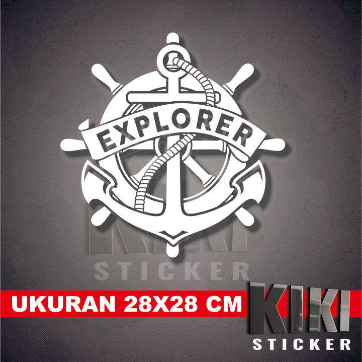 CUTTING STICKER KACA MOBIL KAP PINTU BODY, STIKER JANGKAR KEMUDI KAPAL ...