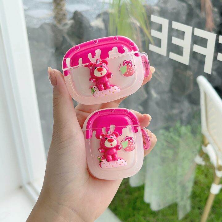 For airpods pro gen 2 1 2 pro 3 case Cute cartoon Lotso bear airpods ...