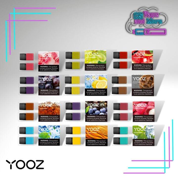 E-cigarettes YOOZ PODS 2 in 1 Pack 2ML each Pod Authentic Vape Pods ...
