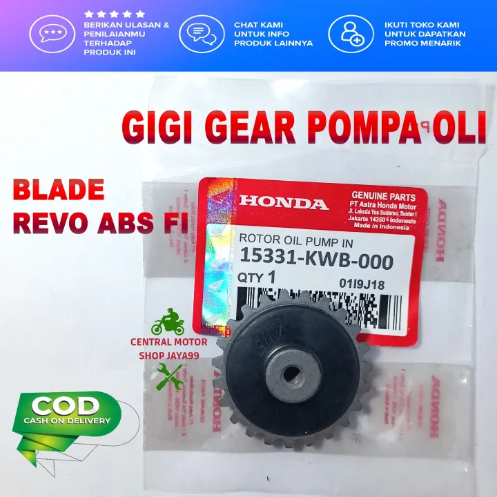 GIGI GEAR POMPA OLI GEAR OIL PUMP MOTOR BLADE 110 KARBU REVO ABSOLUTE ...