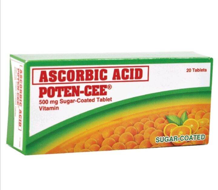 Poten-cee Sugar Coated 500mg 20's | Lazada PH