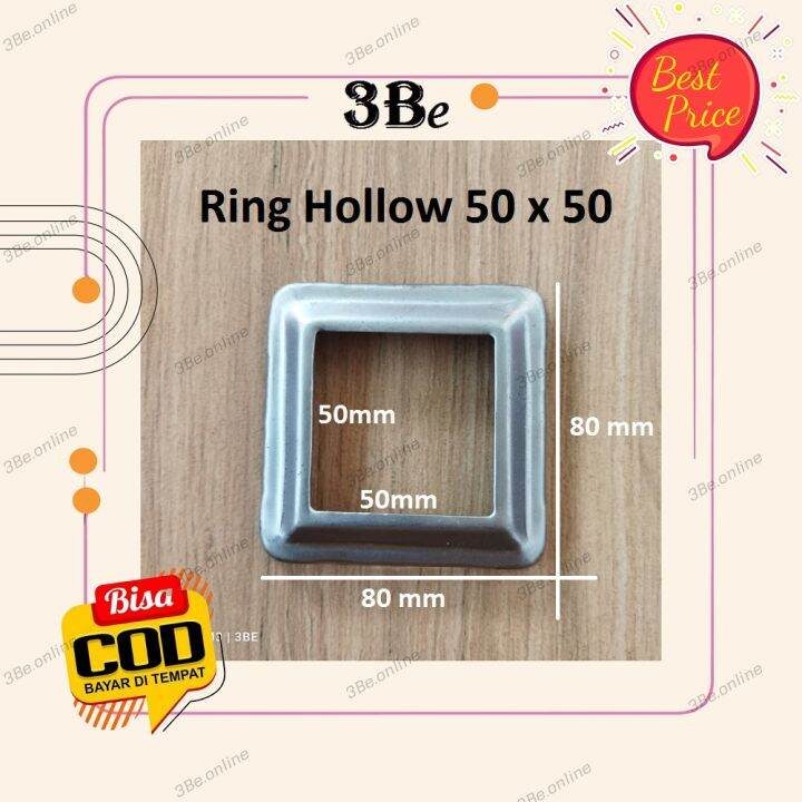 Ring tapak hollow 50x50 minimalis ornamen pintu pagar besi pipa hollo | Lazada Indonesia
