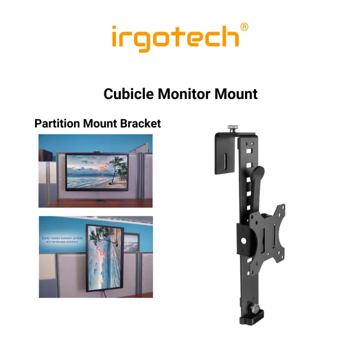 IRGOTECH O-Series Partition Monitor Mount Bracket, Cubicle Monitor ...