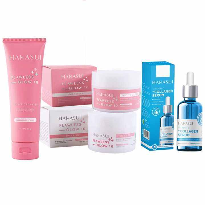PAKET GLOWING HANASUI DAILY SERIES | Lazada Indonesia