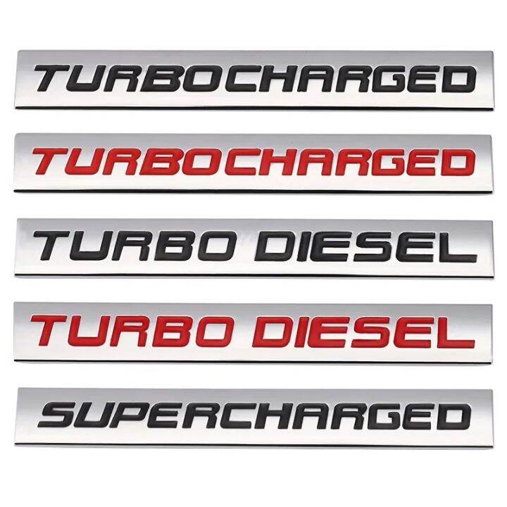 TURBODIESEL logo TURBOCHARGED SUPERCHARGED emblem for Chevrolet VW ...