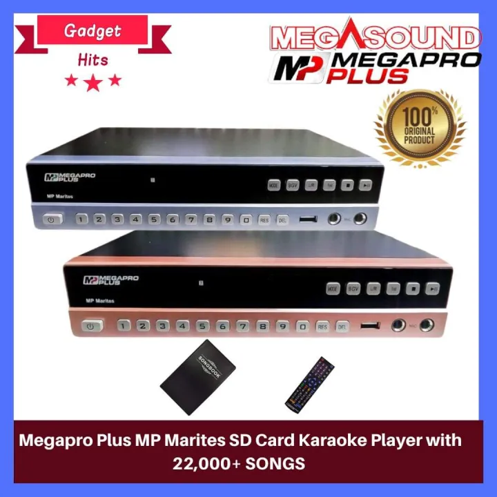 Megapro Plus MP Marites SD Card Karaoke Player with 22,000+ SONGS Free ...