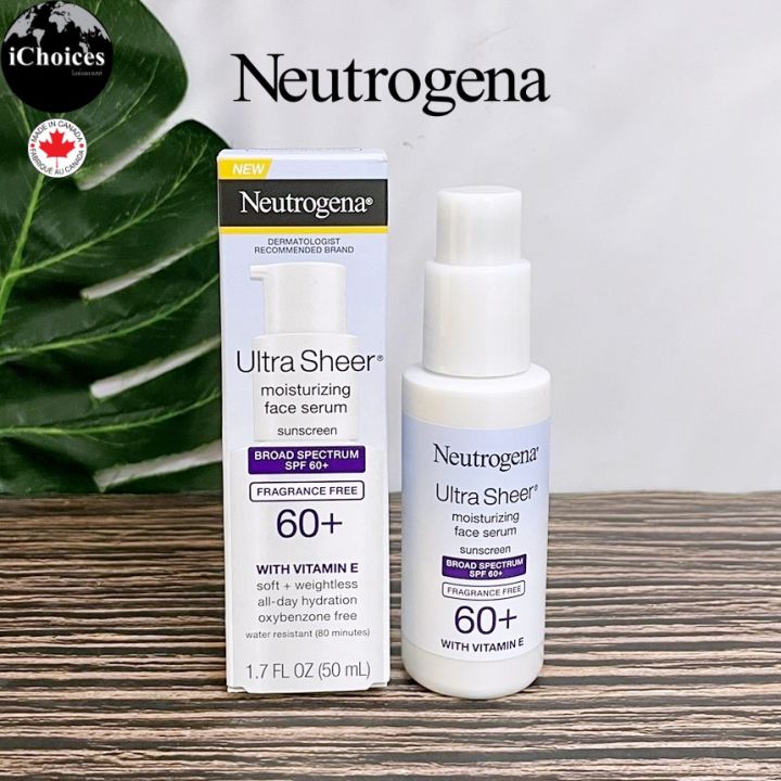 [neutrogena] Ultra Sheer Moisturizing Face Serum Sunscreen Spf 60 With