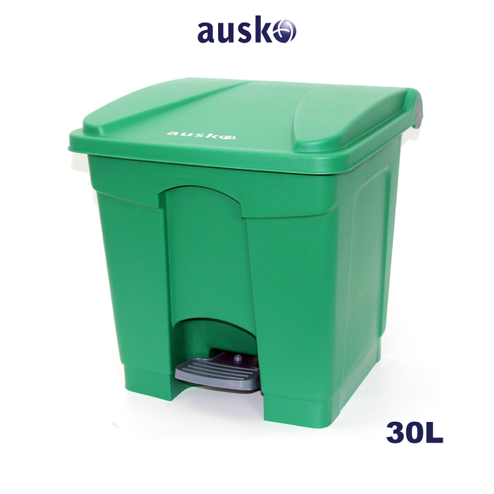 AUSKO Step On Bin - 30L [Multiple Colour] - Waste Bin, Rubbish Bin ...