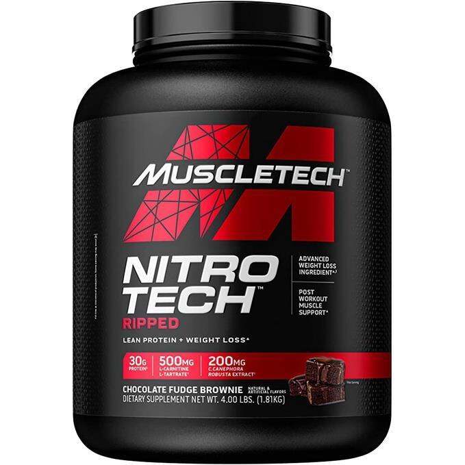 Old Model Muscletech Nitrotech Ripped 4 Lbs. with Free Shaker Bottle ...