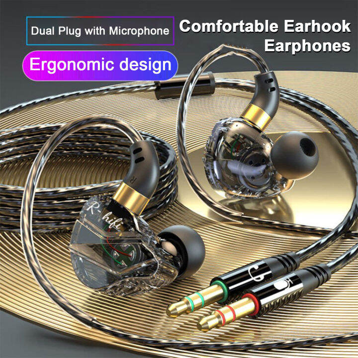 Earphones with Ergonomic Design 10mm Graphene Diaphragm Earphones High ...