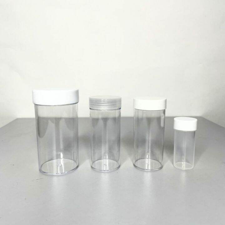 Ready Stock 1/2OZ / 2OZ / 4OZ Screw Type Pill box Medicine Bottles ...