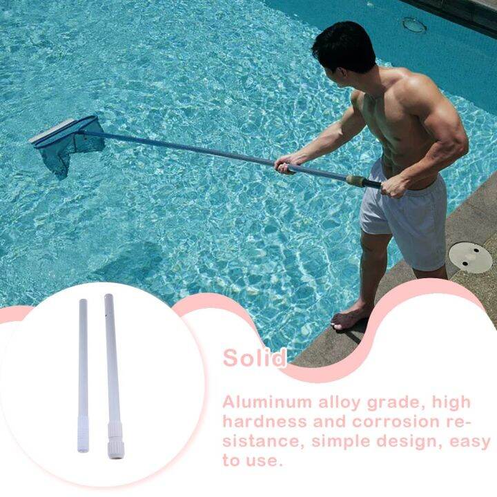 Telescopic Rod Handle Stick Swimming Pool Cleaning Fishing Net ...